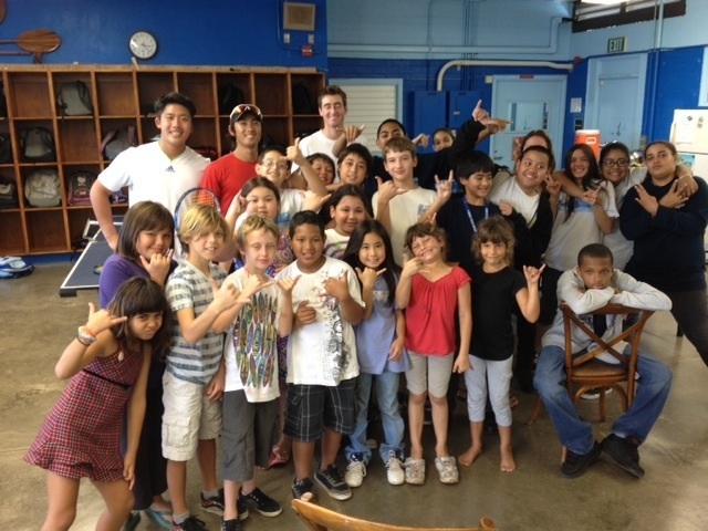 Kailua Inter Mediate school 訪問 | プロテニスプレイヤー佐藤文平 オフィシャルブログ
